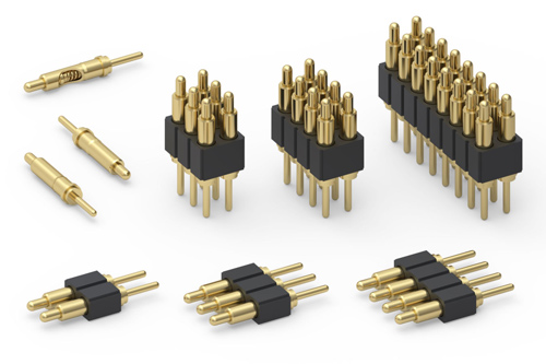 New through-hole version 2-mm spring-loaded connectors from Mill-Max