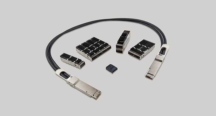 QSFP-DD connectors, cages and assemblies support 400 Gbps speeds