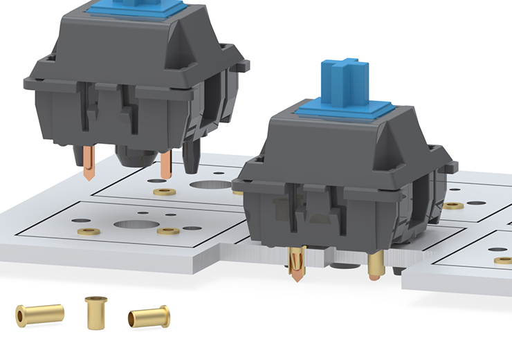Mill-Max receptacles make key switch hot swapping effortless