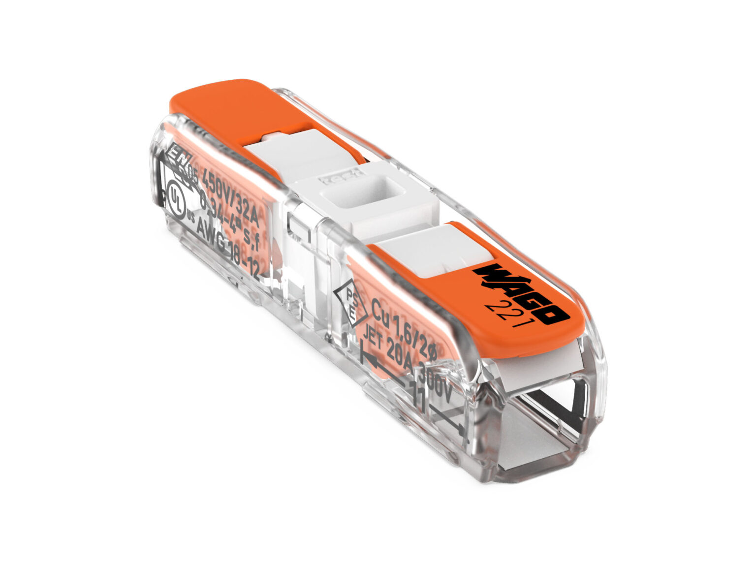 WAGO’s new 221 Series inline splicing connectors