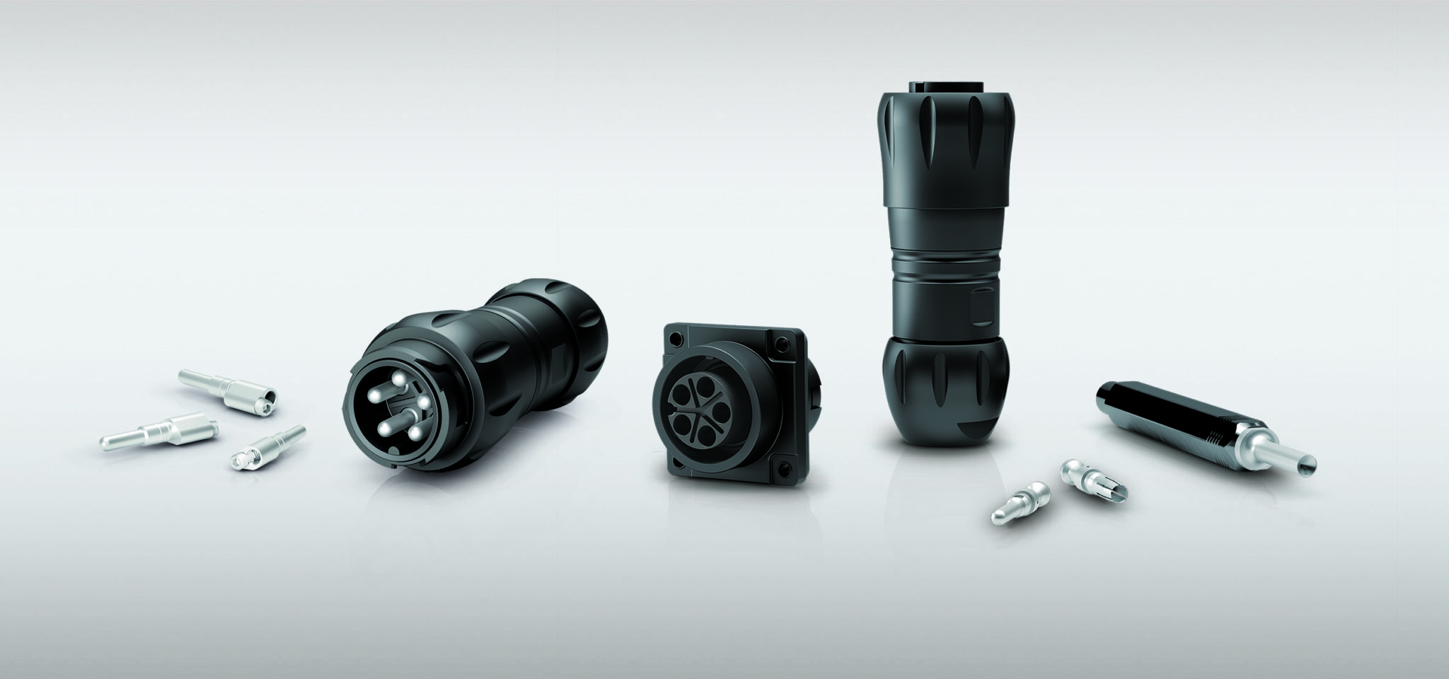 UV-stable, corrosion-resistant connector for harsh environments